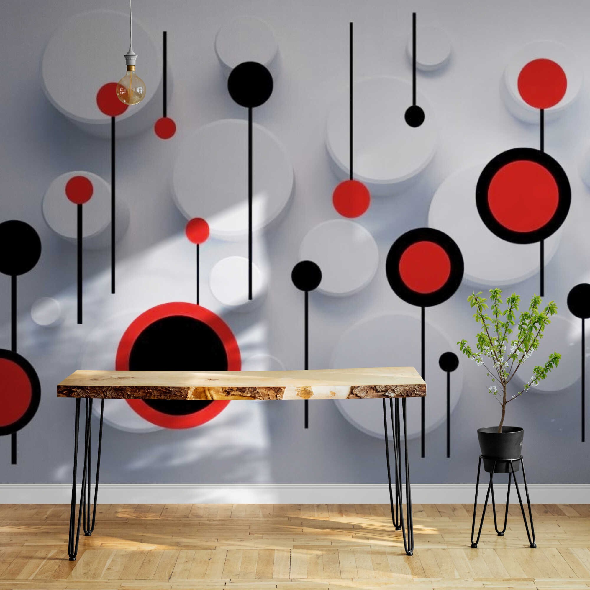 3D Modern Wallpaper Self-adhesive Wall Mural Geometric 3D - Etsy