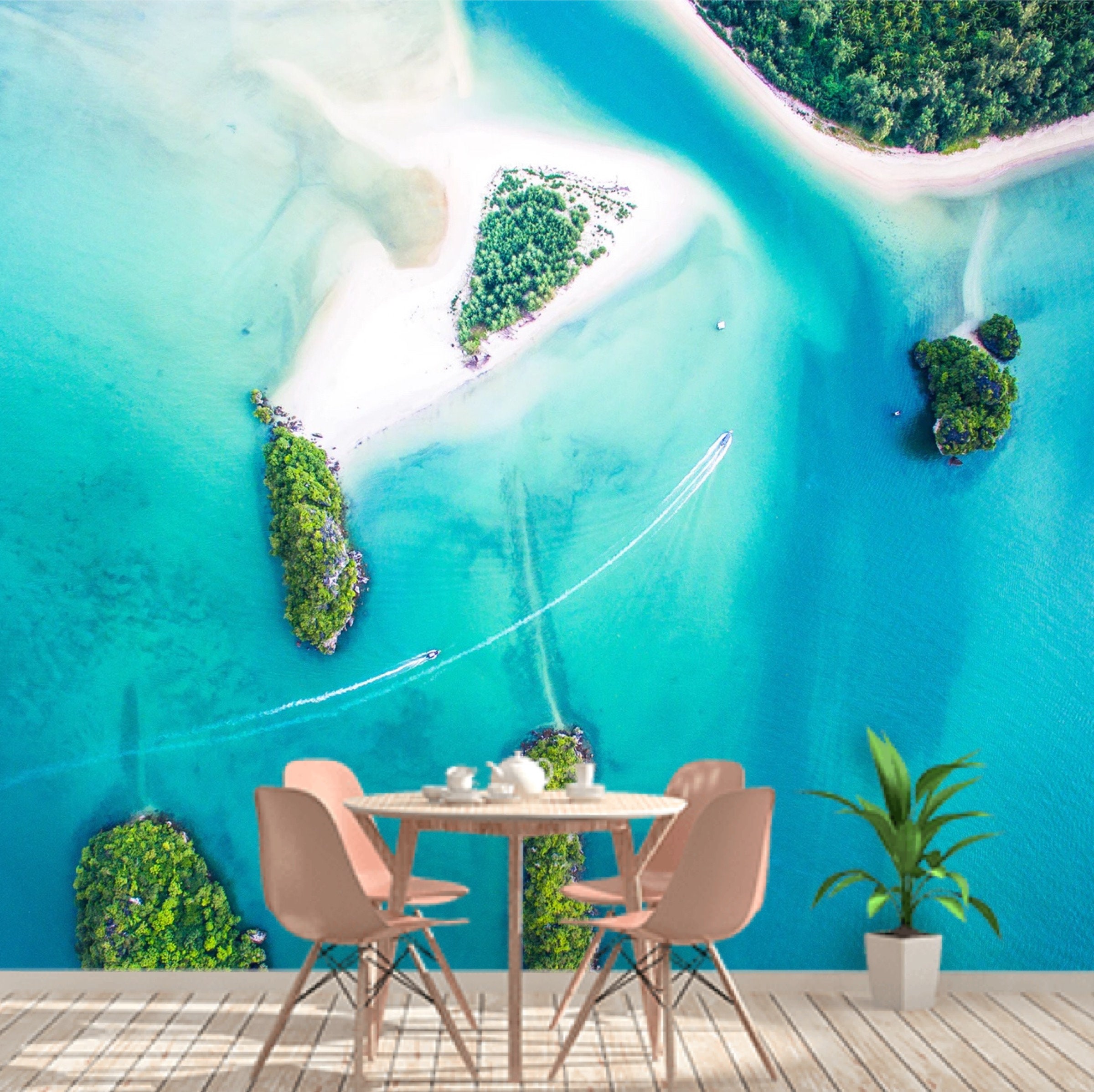 Nature Wallpaper ISLAND View Wall Mural Maldives Photo Mural - Etsy
