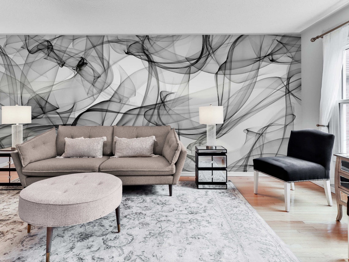 Modern 3d Wallpaper Wall Deco Wall Paper 3d Wall Mural Peel - Etsy