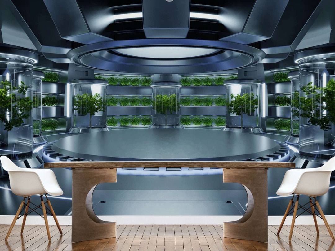 Spacecraft Wall Mural - Peel and Stick 3D Wallpaper, Self-adhesive and ...