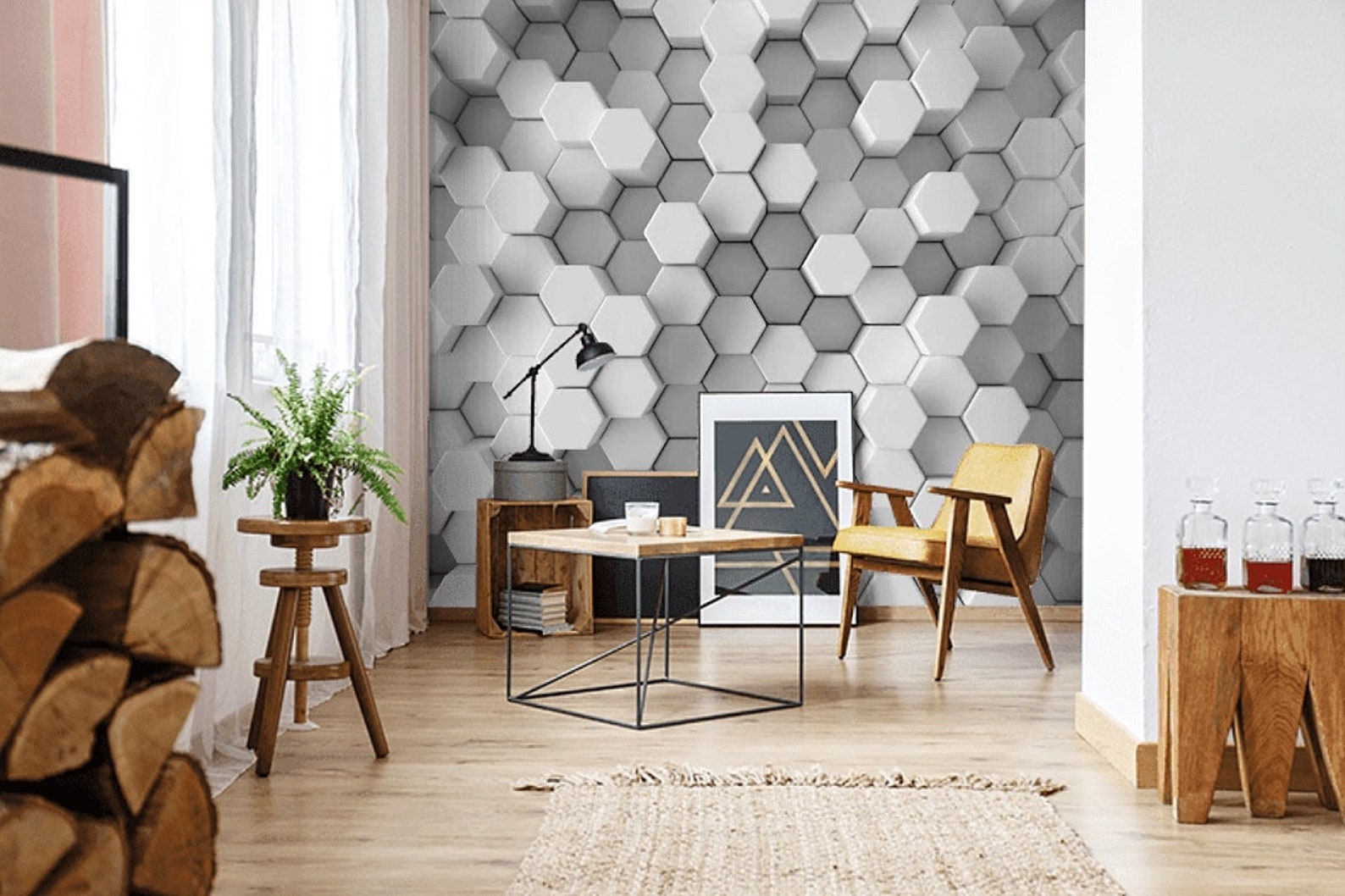 Gray 3d Wallpaper Abstraction Wall Murals Premiun Removable | Etsy