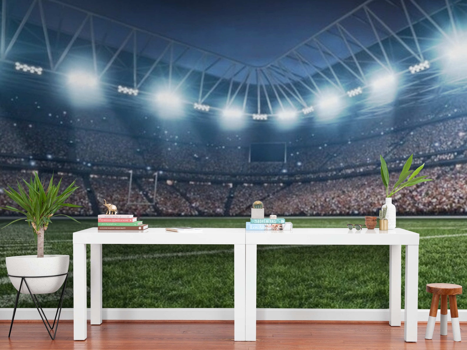 3D American Football Arena Wallpaper Wall Mural Peel and Stick - Etsy