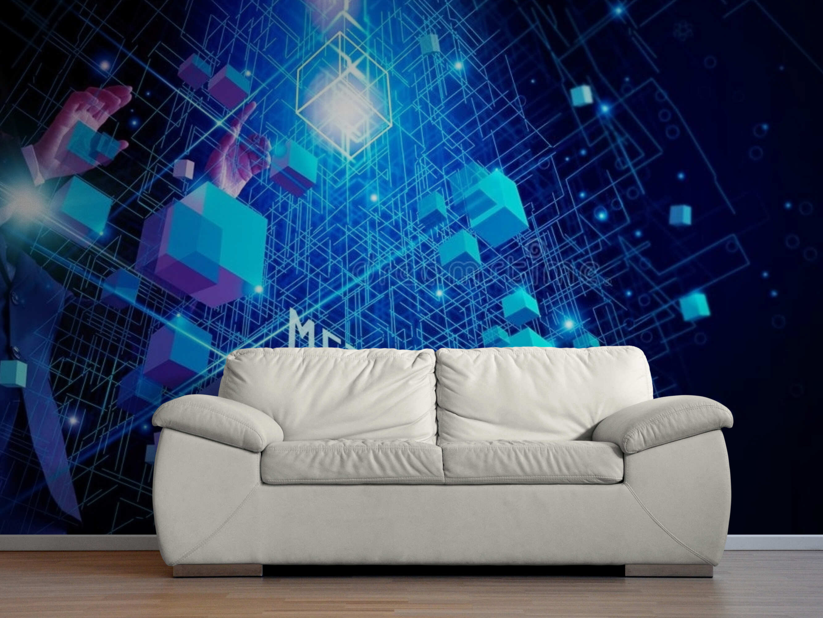 3D Wall Mural Metaverse Wall Art Wallpaper Mural Peel and | Etsy