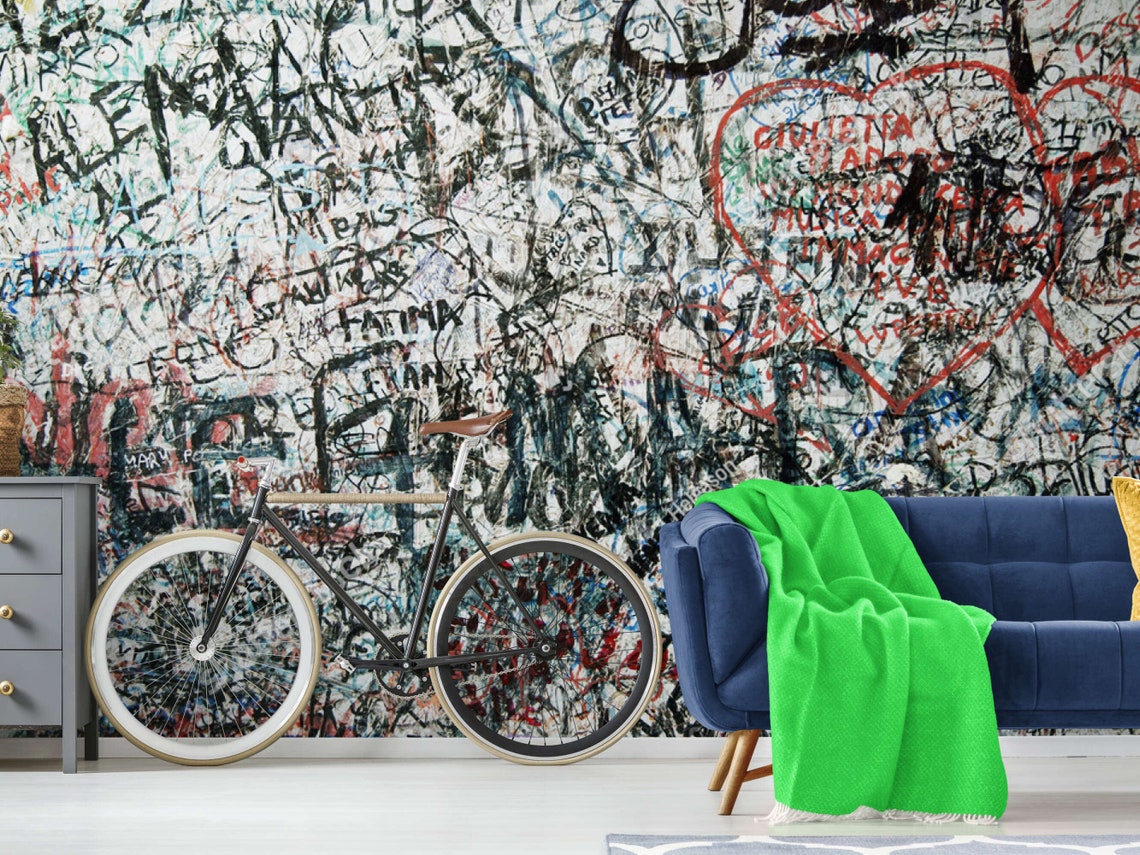 Graffiti Wall Murals Custom Graffiti Wallpaper Art Deco - Etsy