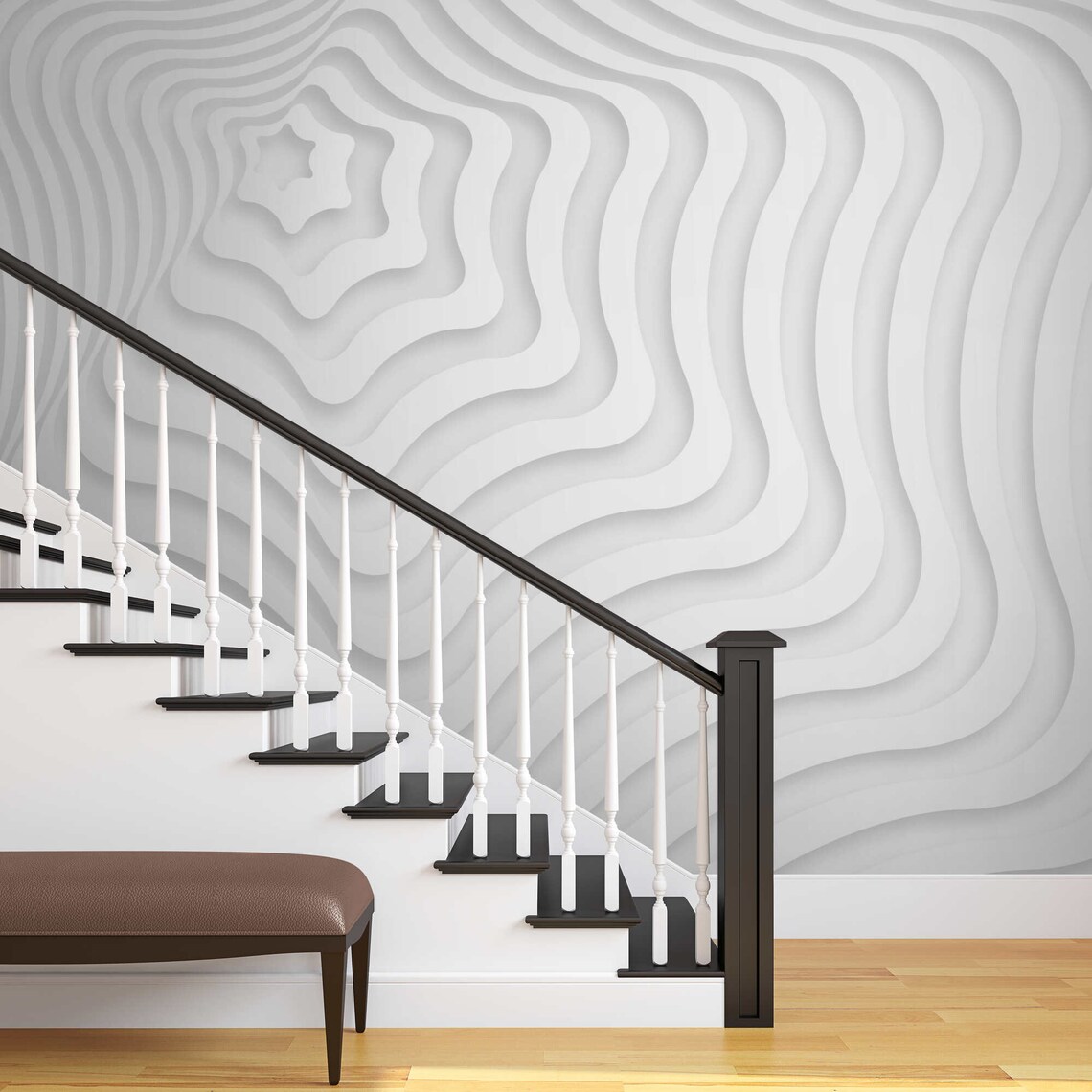 3D Modern Wallpaper Custom Wall Mural Geometric 3D Wallpaper - Etsy