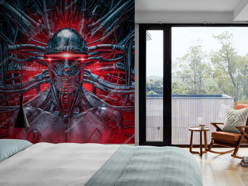 Peel and Stick Cyberpunk Wallpaper Gaming Wall Mural - Etsy