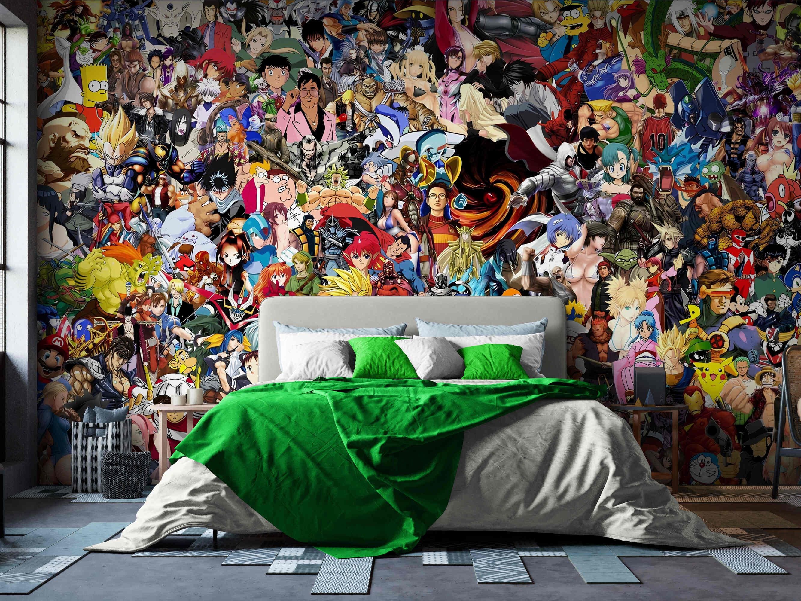 Video Game Characters Wallpaper, Peel and Stick, Teen Room Decor - Etsy