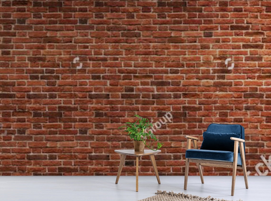 Red Brick Wallpaper Mural 3d Brick Wall Mural Peel and Stick - Etsy