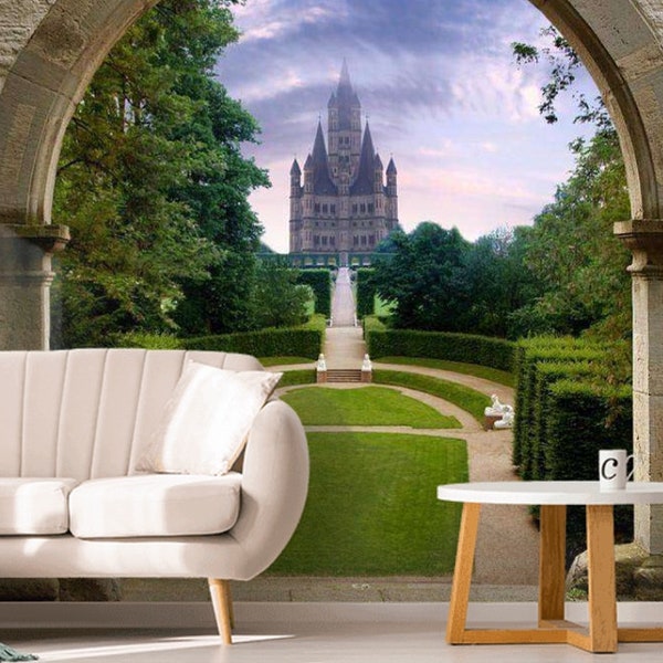 Castle 3d Wallpaper - Etsy