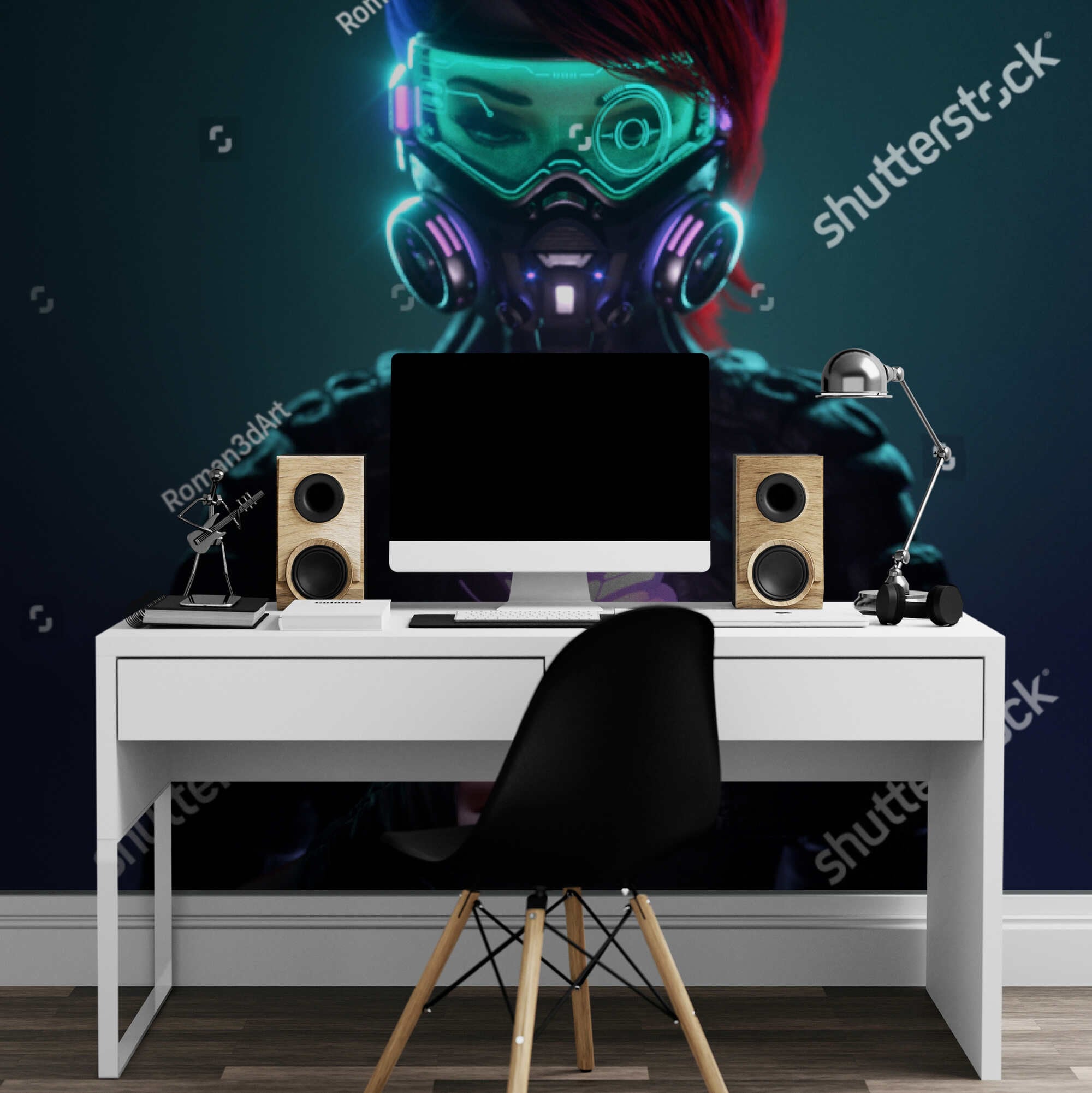 Peel and Stick Neon Wallpaper Kids Wall Mural Gaming Wall | Etsy