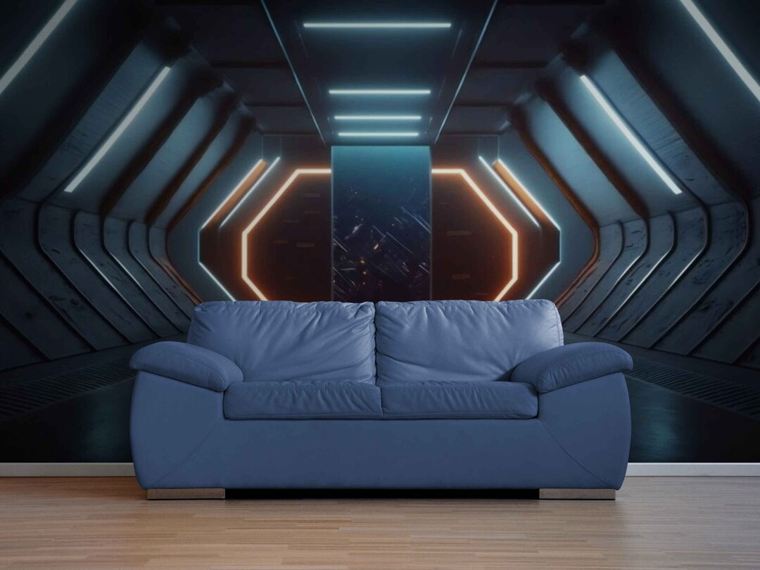 Ultimate Game Room Wallpaper Ideas With Sci-fi Futuristic Cyber Room ...