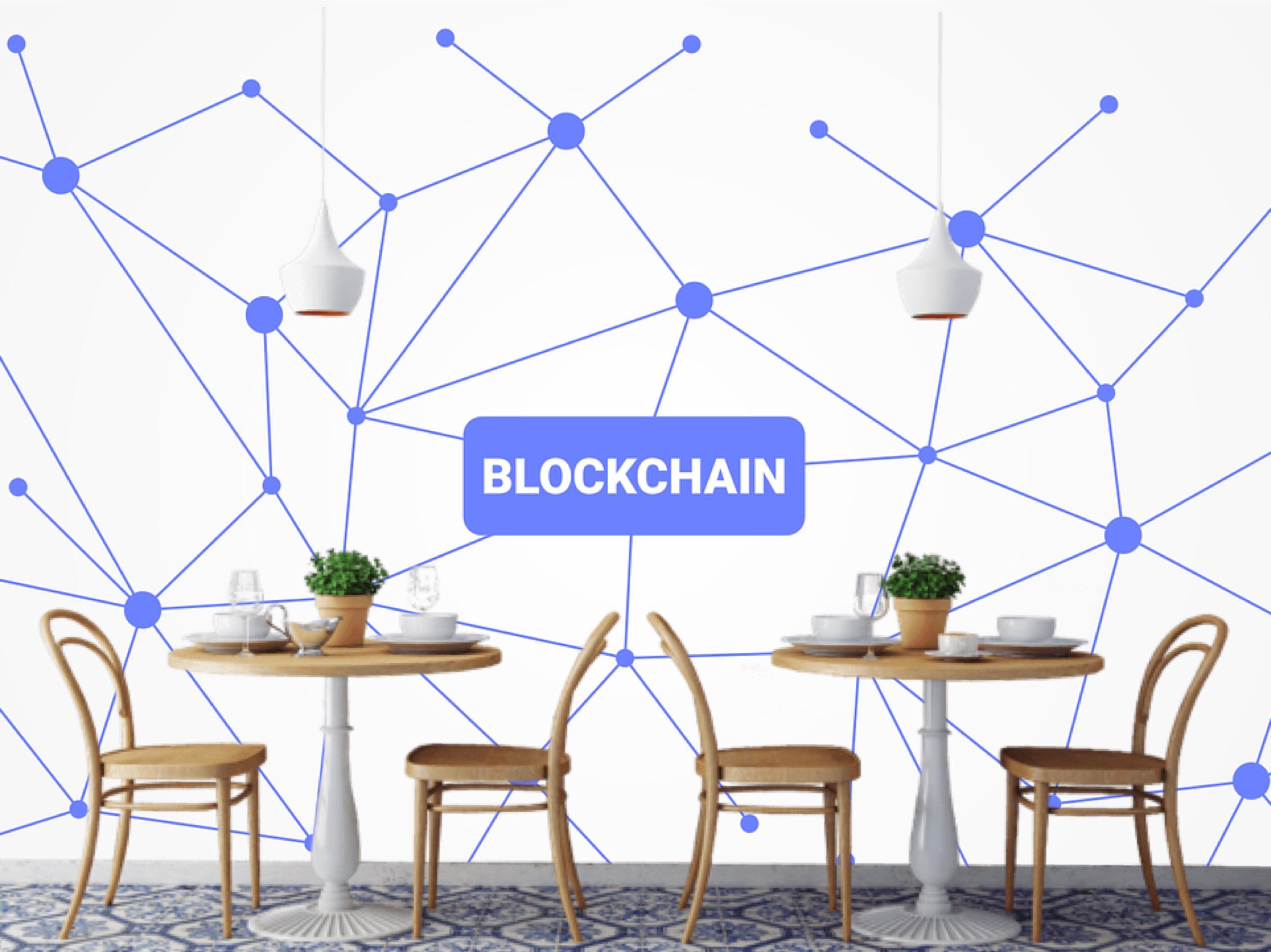 3D Vinyl Wallpaper Blockchain Mural Inscription Wall Art | Etsy