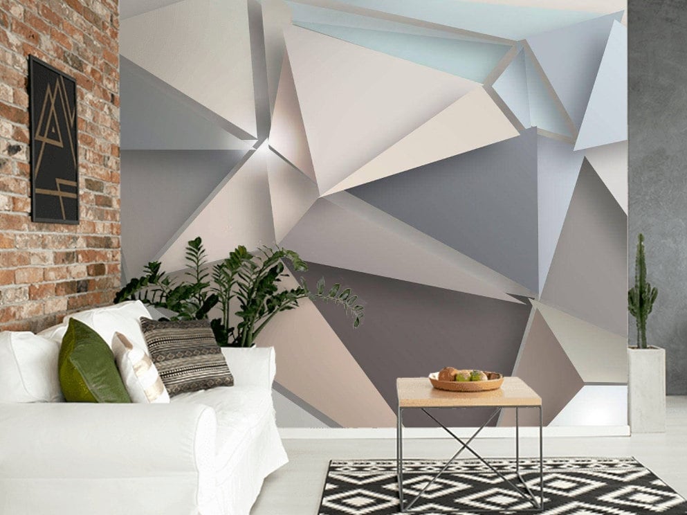 Modern 3D Wallpaper Wall Mural 3d Wall Paper Peel and Stick - Etsy
