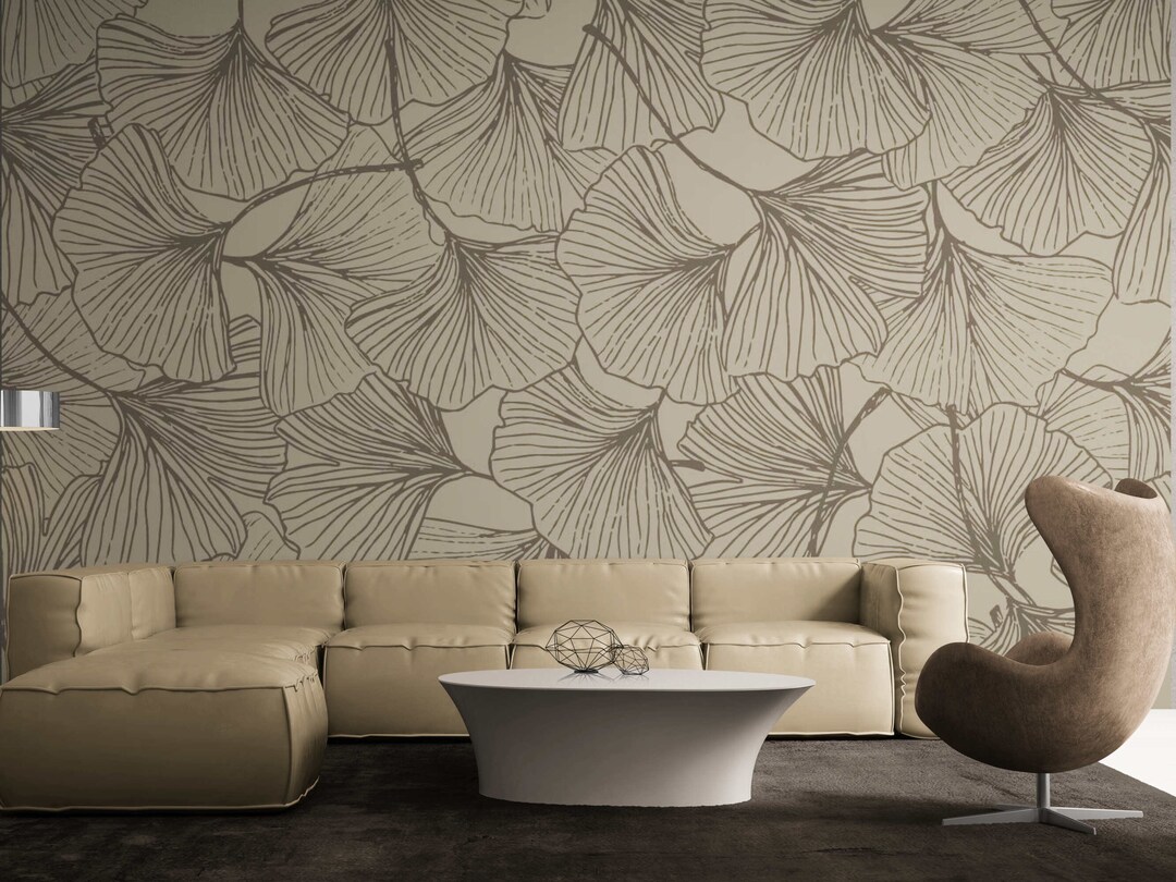 Large Floral Wallpaper Tropical Pattern Wall Mural Peel and Stick Art ...