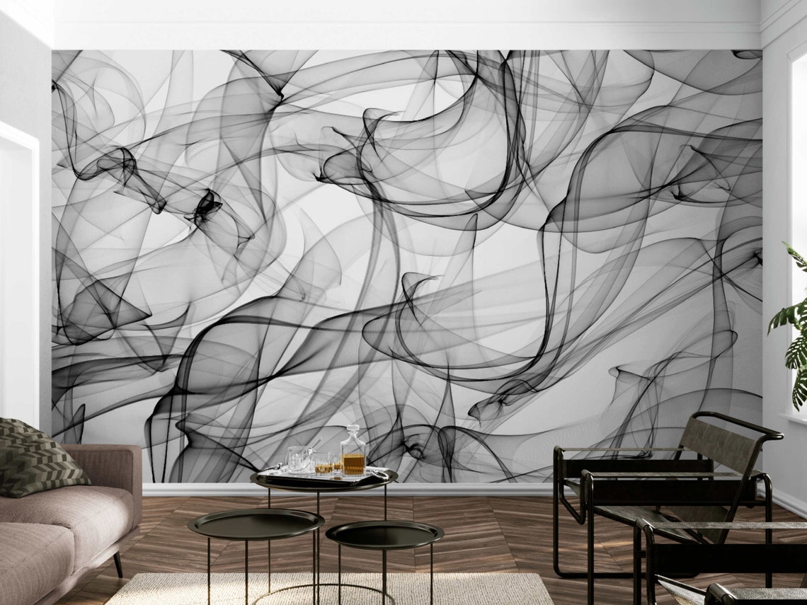 Modern 3d Wallpaper Wall Deco Wall Paper 3d Wall Mural Peel | Etsy