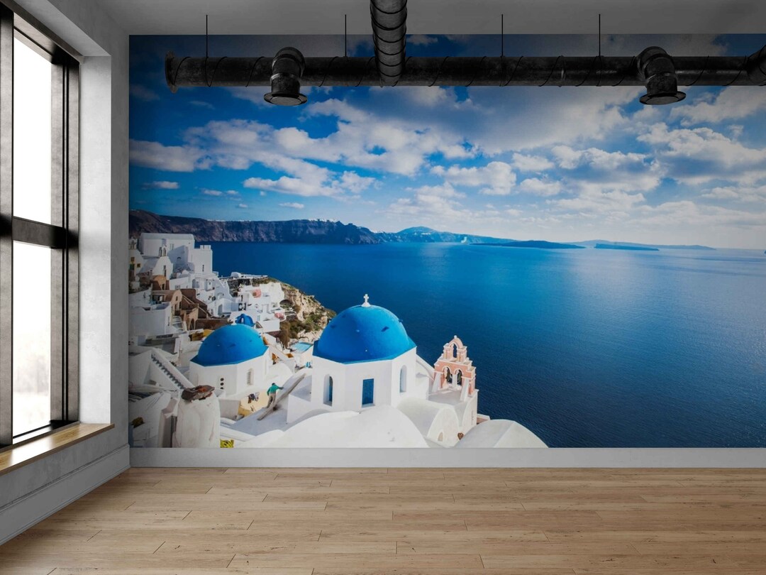 Cityscape Wall Mural, City Panorama Wallpaper Mural, Murals Wallpapers ...