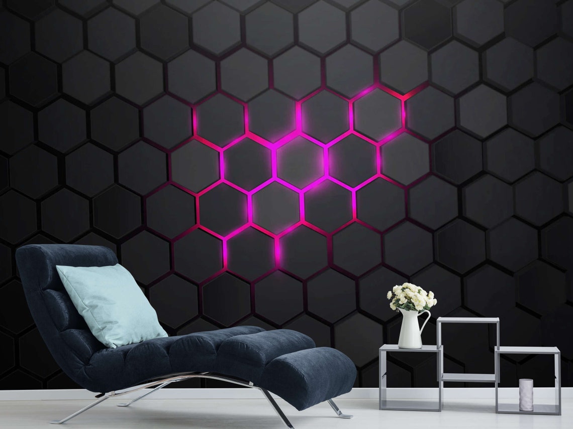 3D Gaming Wallpaper: Peel and Stick Vinyl Mural - Etsy