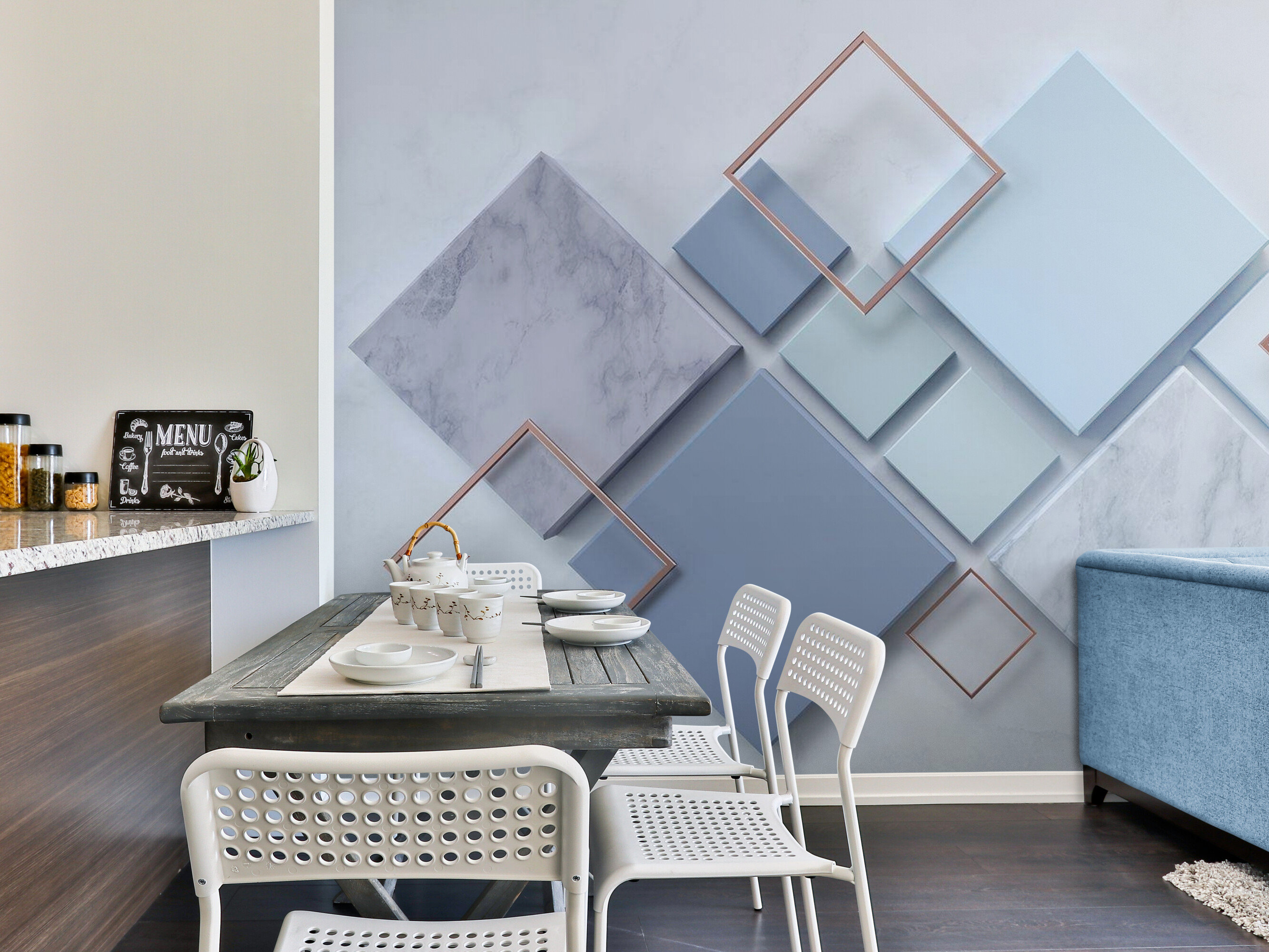 Abstract 3d Wallpaper Mural Modern Wall Mural Decor Wall Paper | Etsy