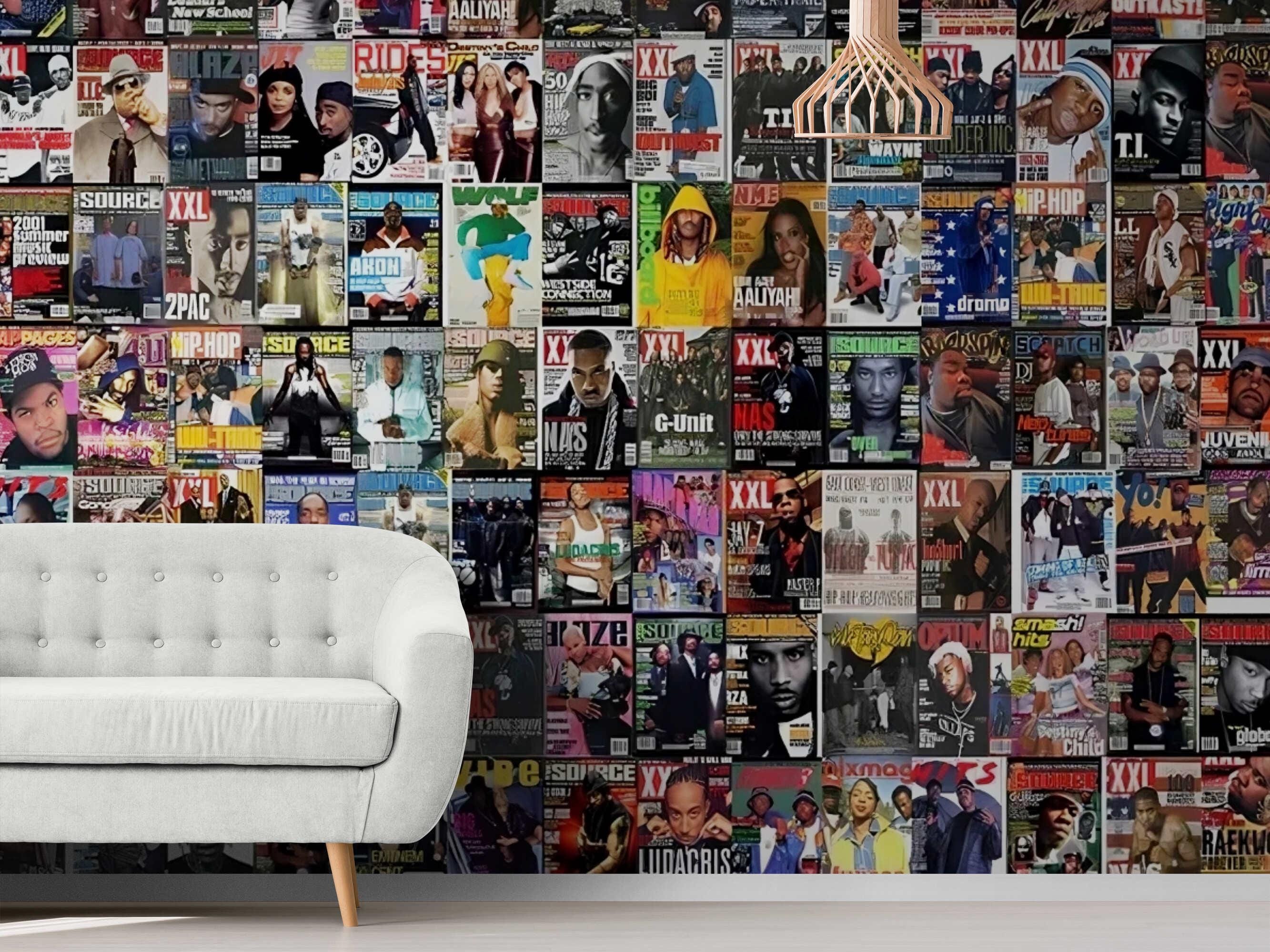 Custom Hip-hop Album Cover Wall Wallpaper, Rap Music Band Wall Murals ...