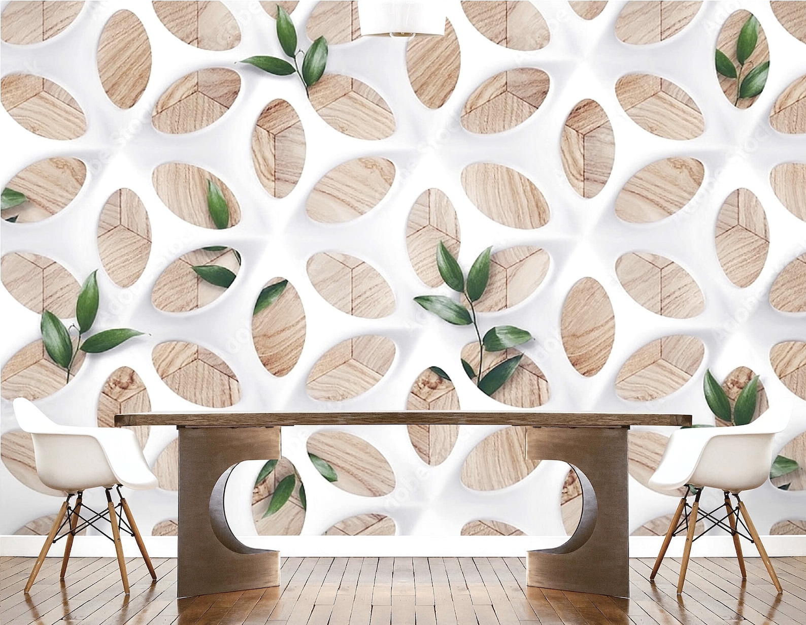 Vinyl 3D Wallpaper Modern Wall Mural Home and Living 3d Wall - Etsy