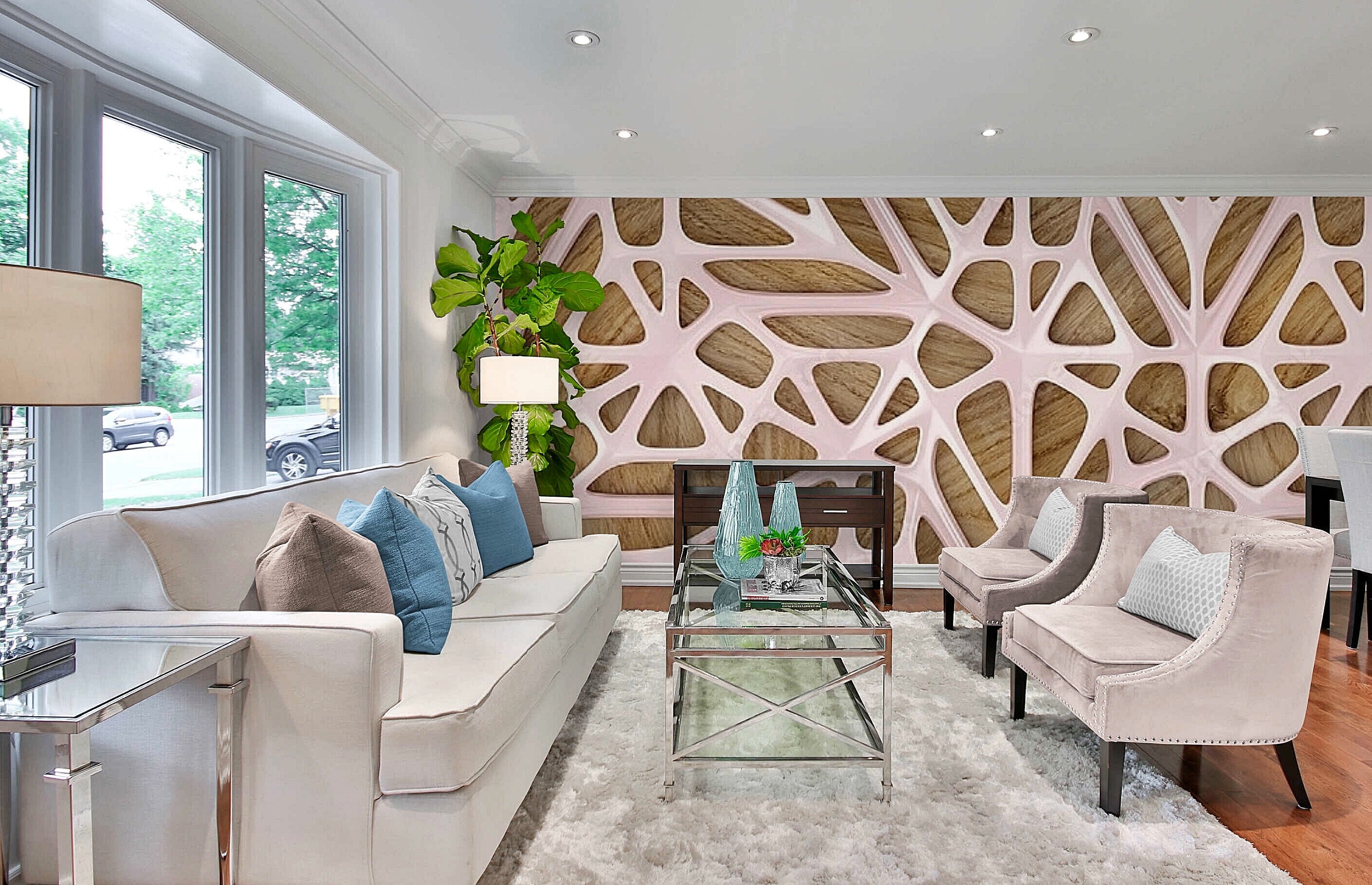 Modern 3D Wallpaper Wall Mural Decor 3d Wall Paper Peel & - Etsy