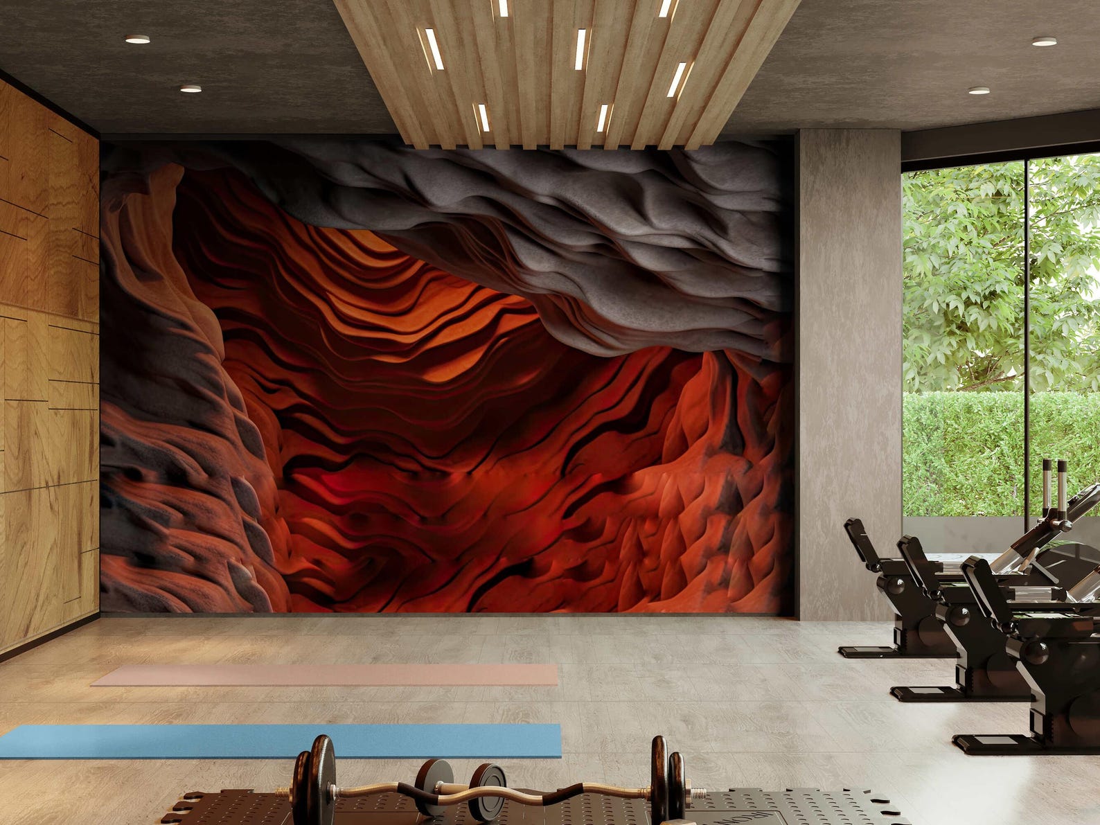 3D Rock Cave Wallpaper Mural - Unique Wall Covering - Etsy