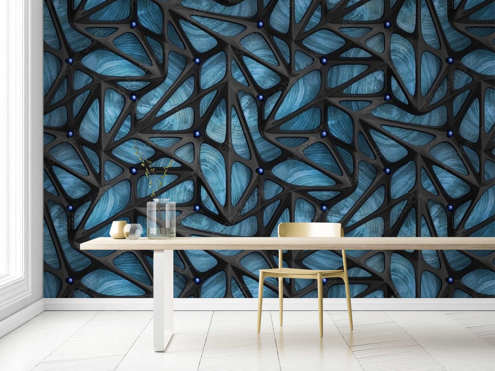 Stylish Wallpaper Mural Modern Wall Paper 3D Wallpaper Vinyl - Etsy
