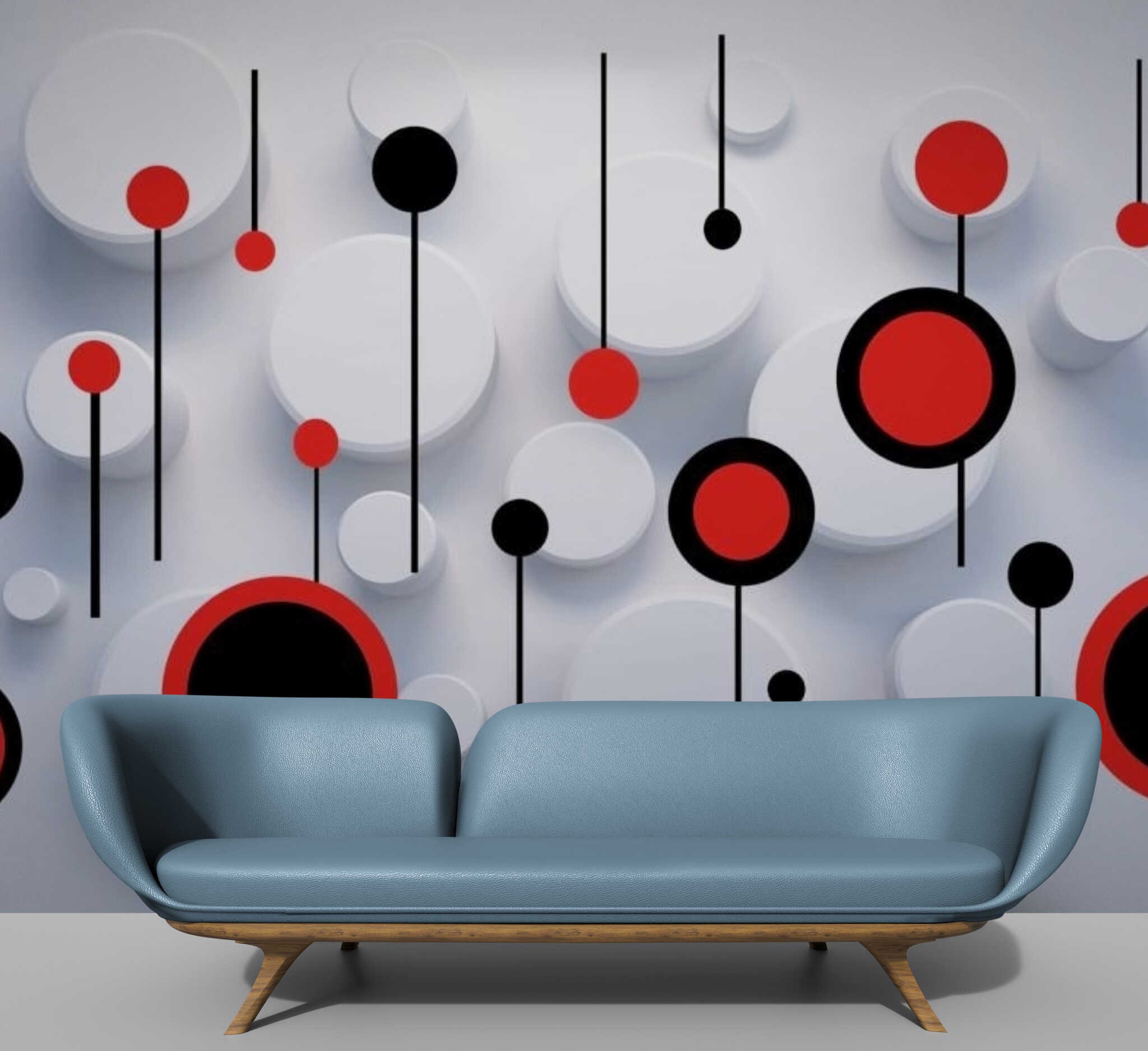 3D Modern Wallpaper Self-adhesive Wall Mural Geometric 3D - Etsy