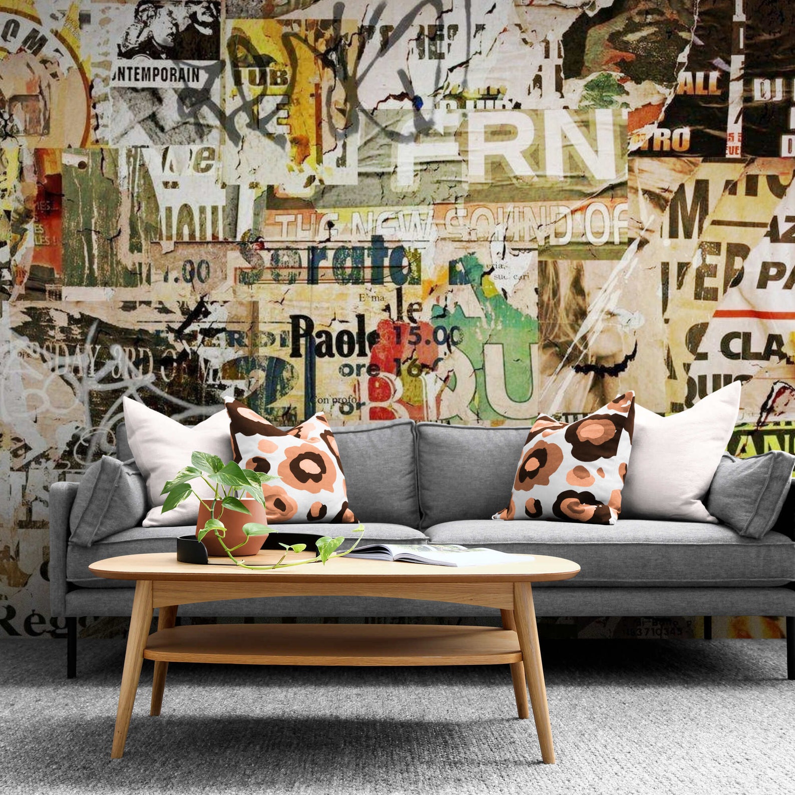 Custom Wallpaper Graffiti Wall Mural Decor Graffiti Wall Paper | Etsy