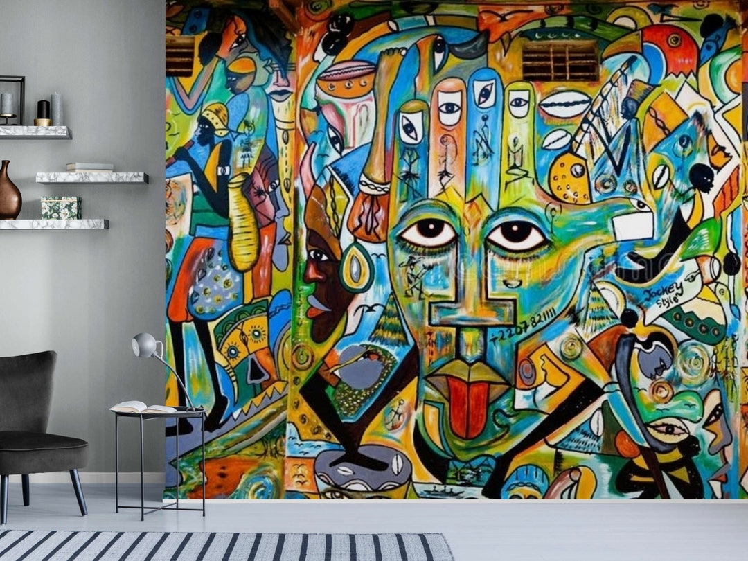 Graffiti Wall Paper Street Art Paint Wallpaper Graffiti Mural Adhesive ...