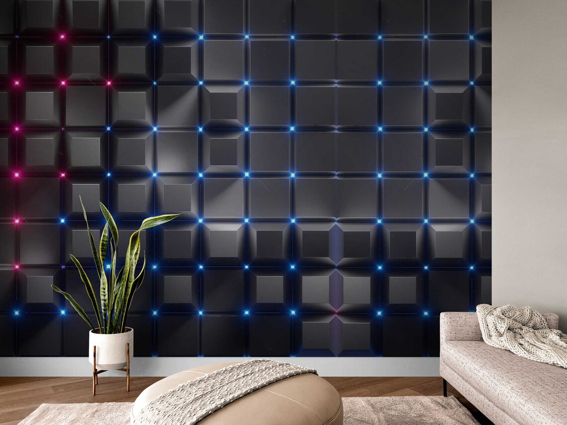 Gaming Room Wall Paper Custom Peel and Stick Mural Teenage - Etsy