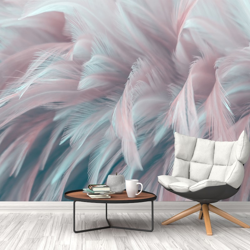 3d Feather Wallpaper - Etsy