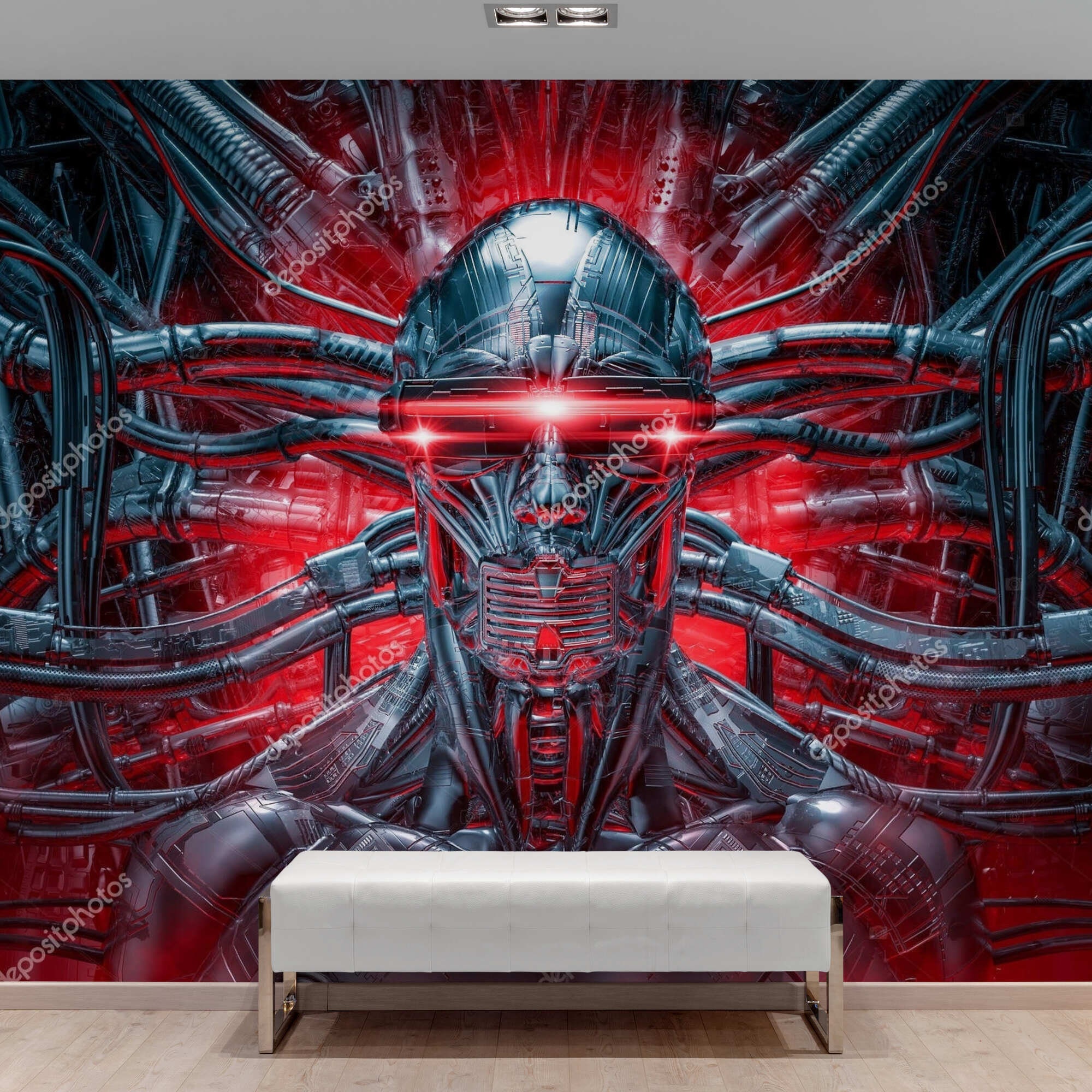 Peel and Stick Cyberpunk Wallpaper Gaming Wall Mural | Etsy