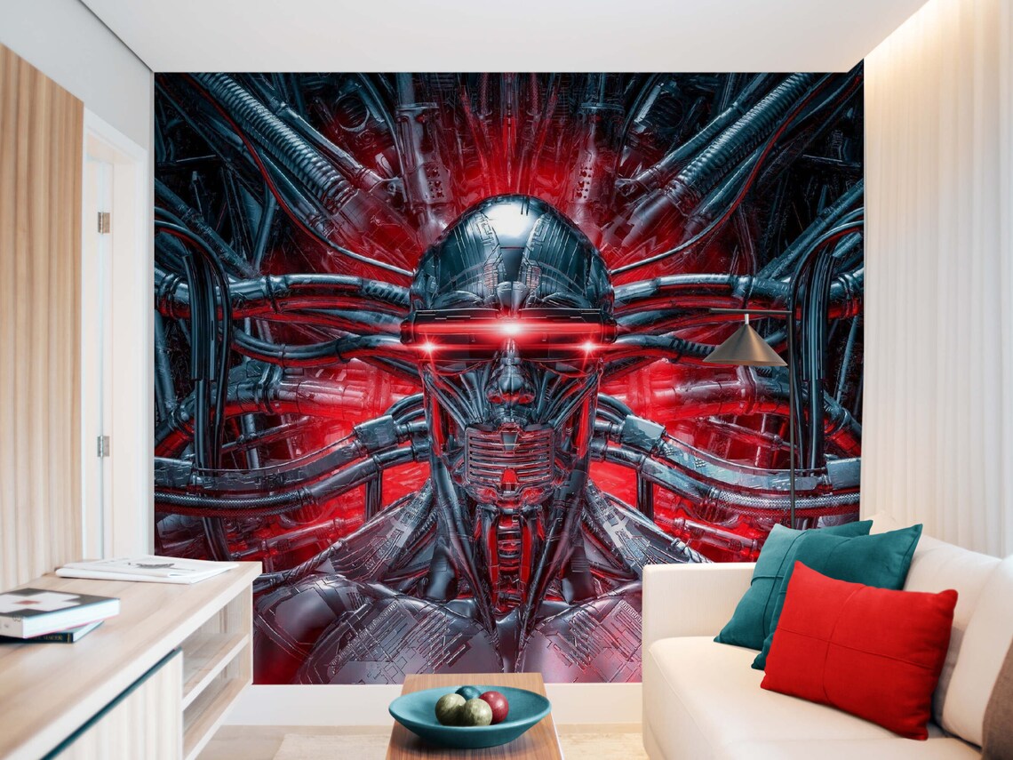 Peel and Stick Cyberpunk Wallpaper Gaming Wall Mural - Etsy