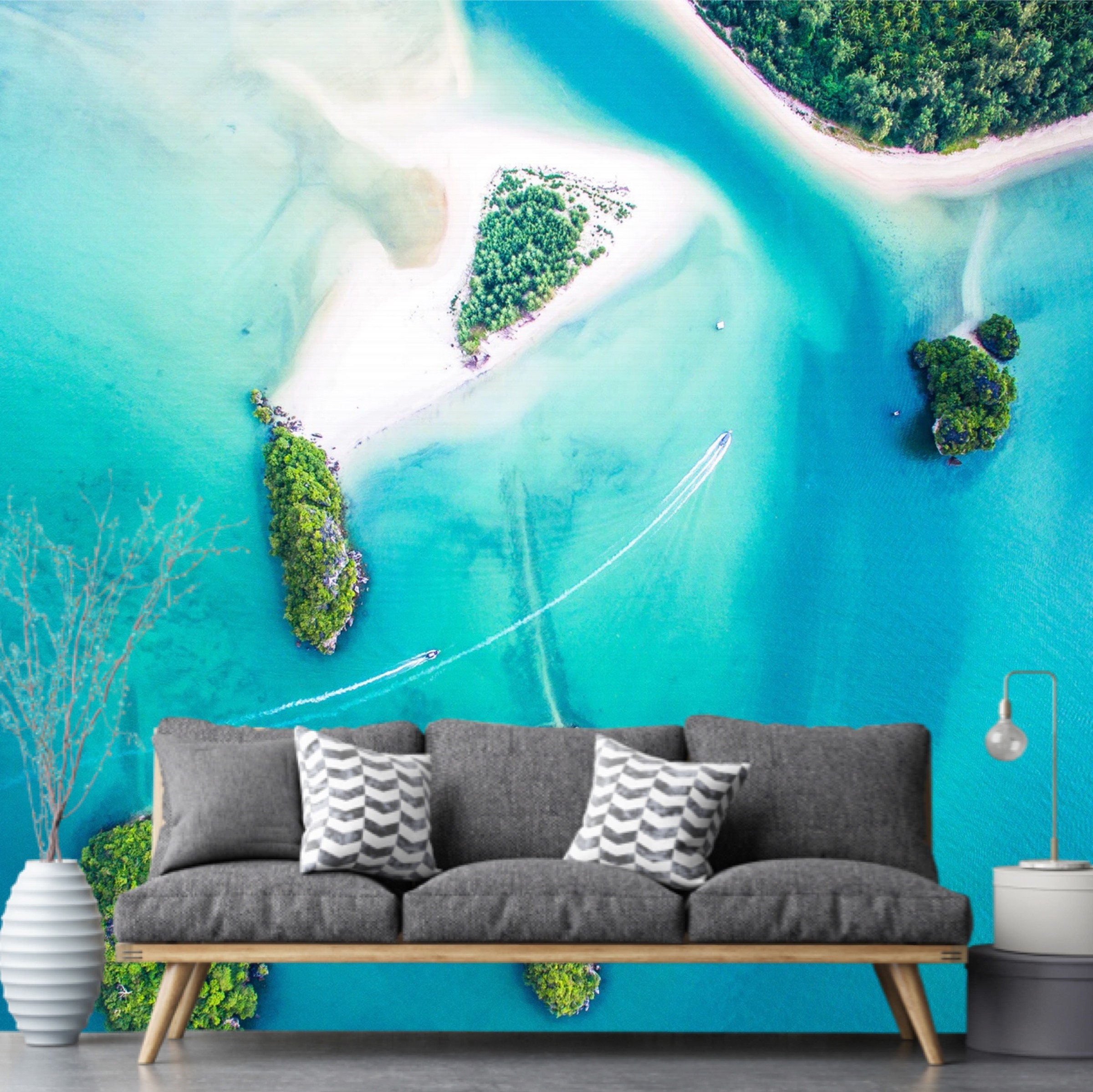 Nature Wallpaper ISLAND View Wall Mural Maldives Photo Mural - Etsy