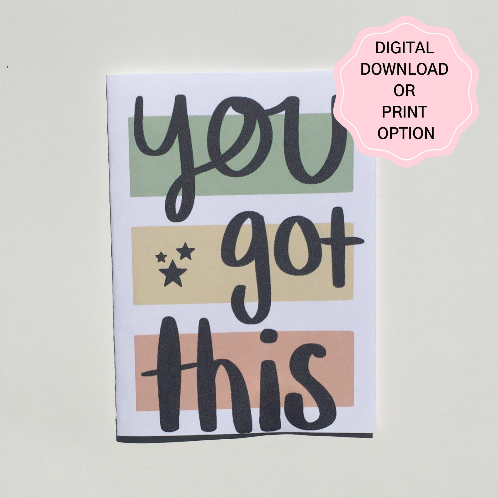You Got This Greeting Card Digital Download or Print Option | Etsy