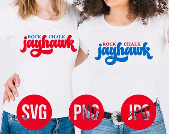 Rock Chalk Jayhawk | KU | Kansas | Wavy Digital Design | SVG & PNG ...