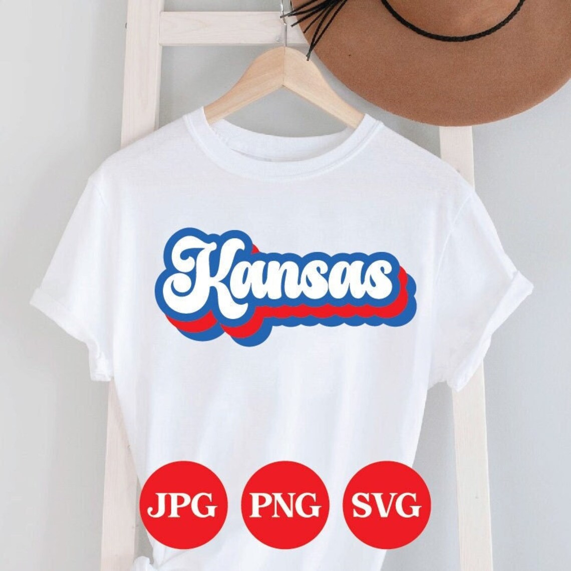 Vintage Kansas Retro Design, Lawrence SVG PNG JPG - Etsy