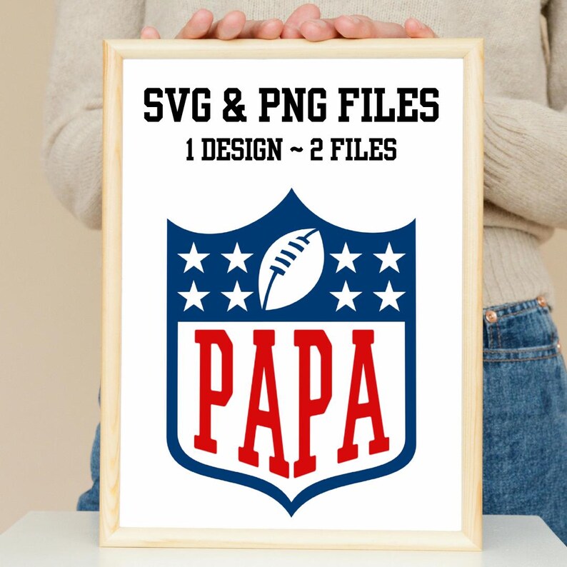 PAPA Football Image | 2 Downloads | SVG & PNG - Etsy