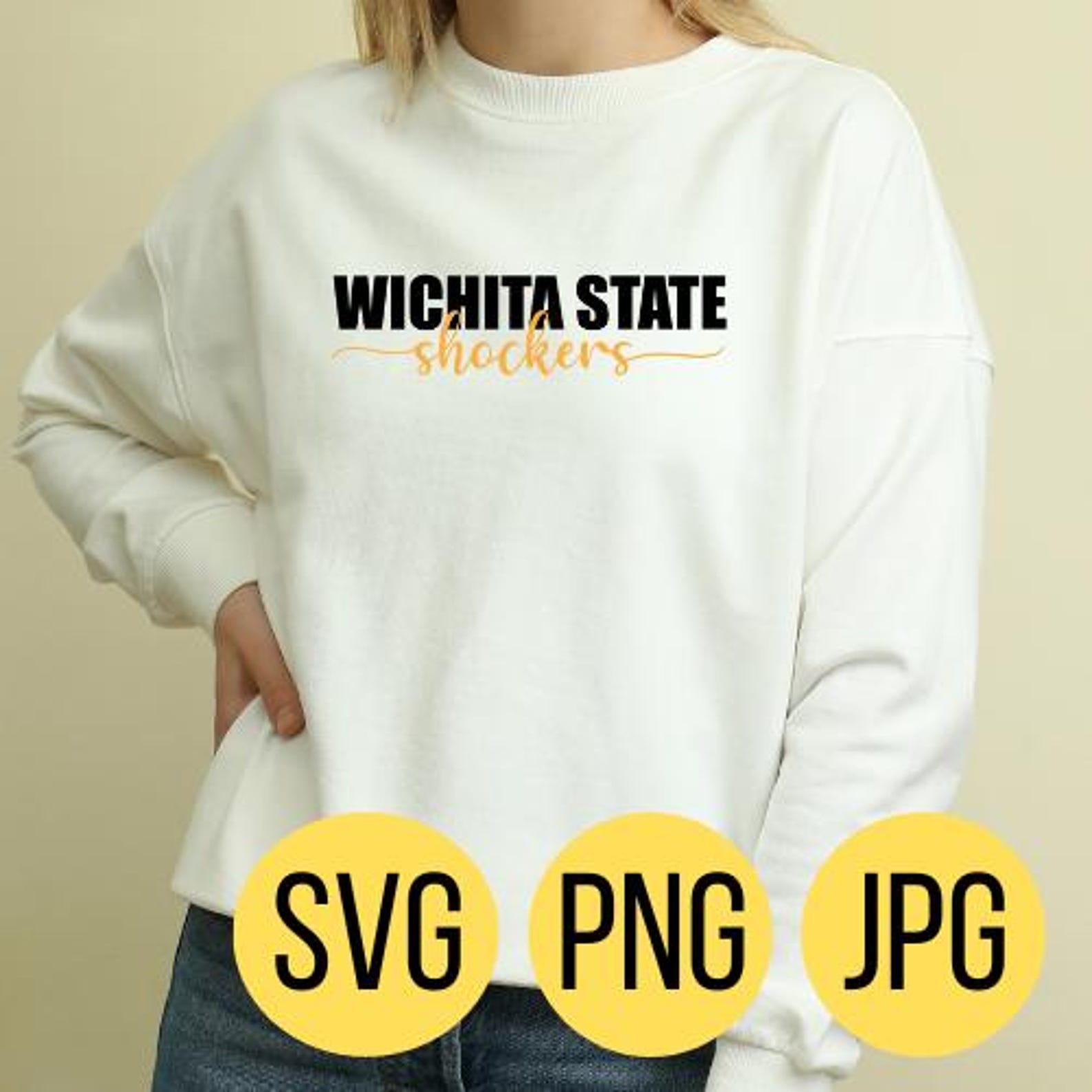 Wichita State SVG PNG JPG Shockers Script - Etsy