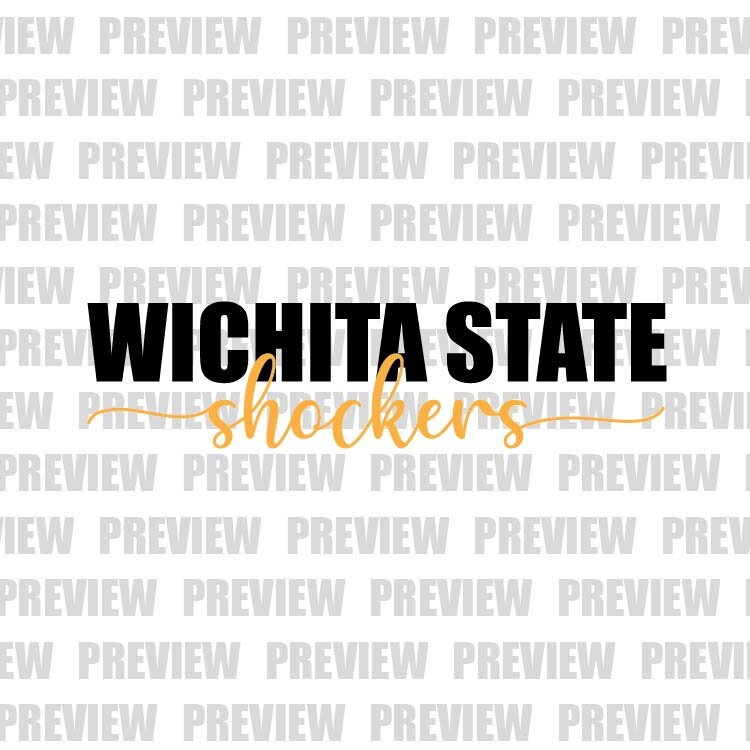 Wichita State SVG PNG JPG Shockers Script - Etsy