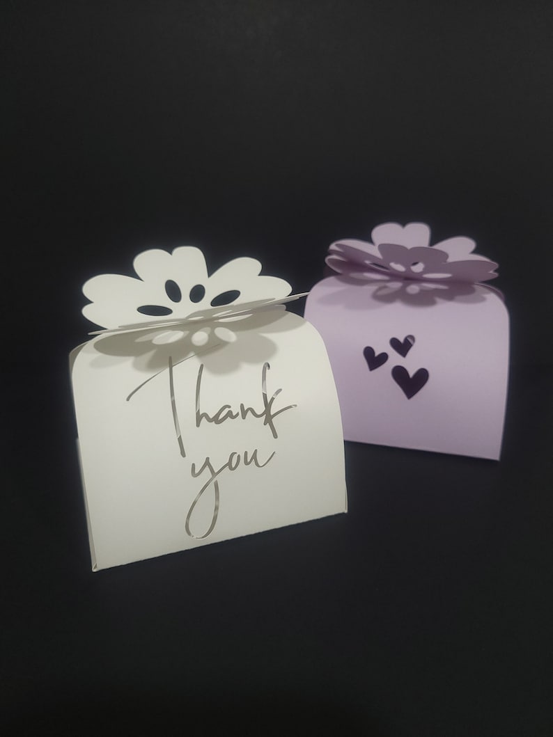 Thank You Favor Box TEMPLATE Wedding Shower Party - Etsy