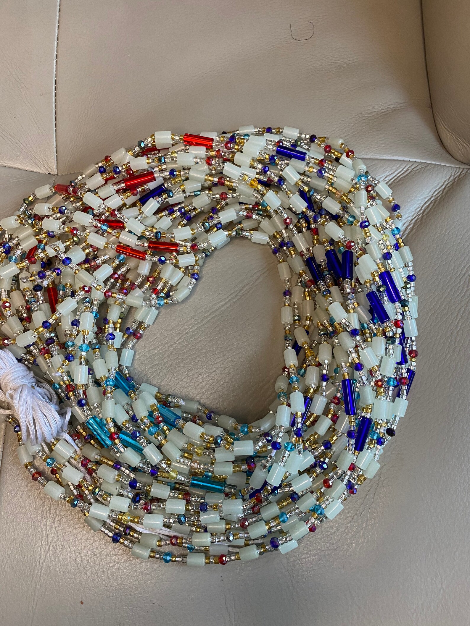 Handmade Ghana Waist Beads: Sparkly Belly Chain, Body Jewelry - Etsy