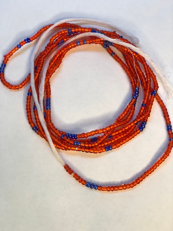 African waist beads Red Waist beads Ghana waist beads Belly | Etsy