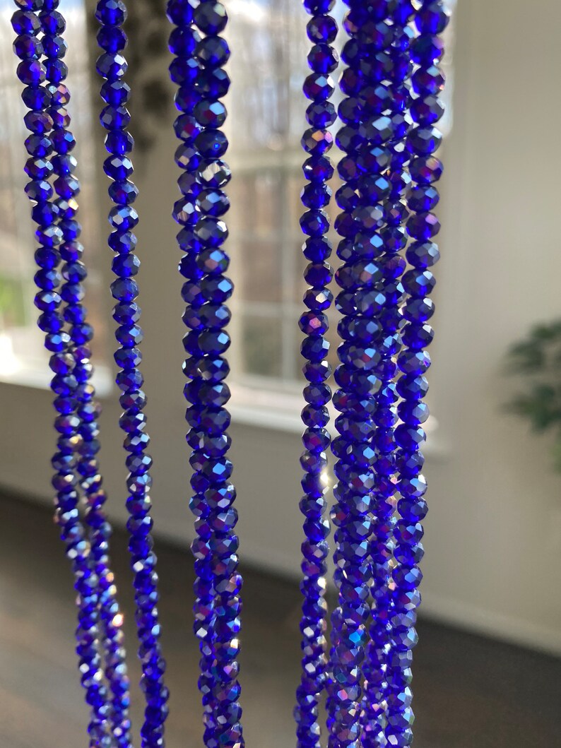 African Waist Beads Blue Waist Beads Ghana Waist Beads - Etsy