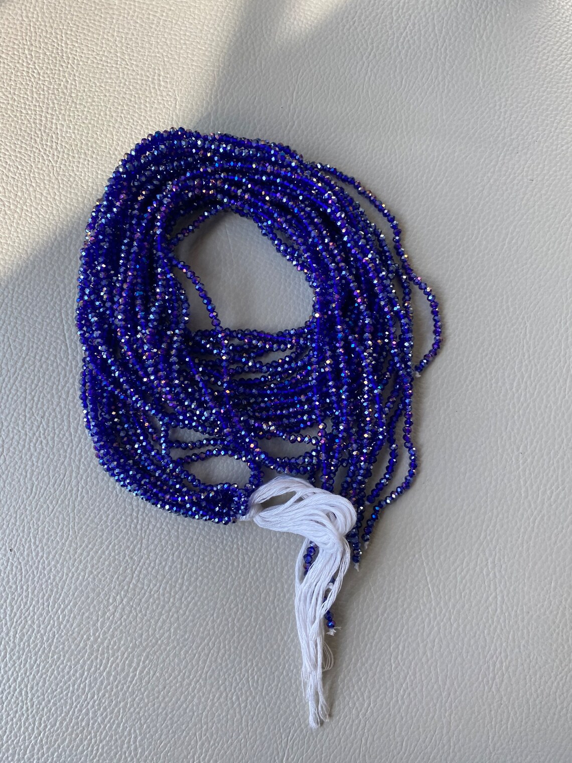 African Waist Beads, Blue Waist Beads, Ghana Waist Beads, Weight ...