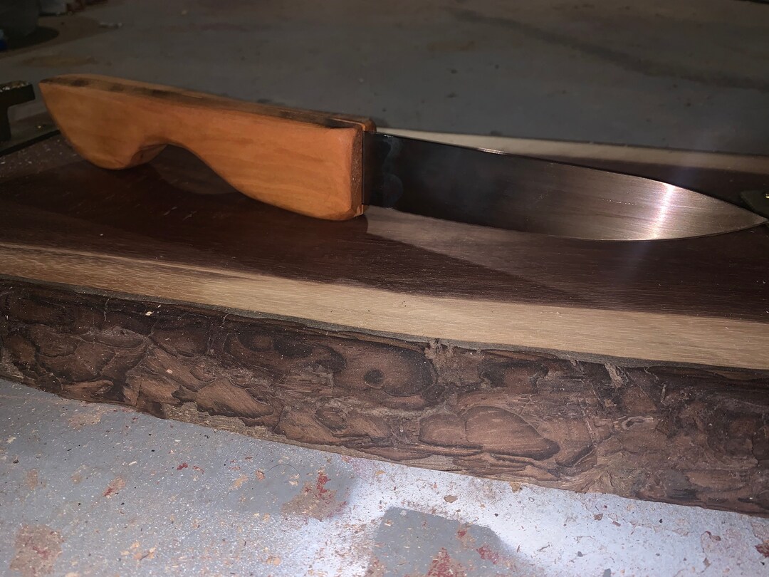 FREE SHIPPING Handmade Cherry Wood Knife - Etsy