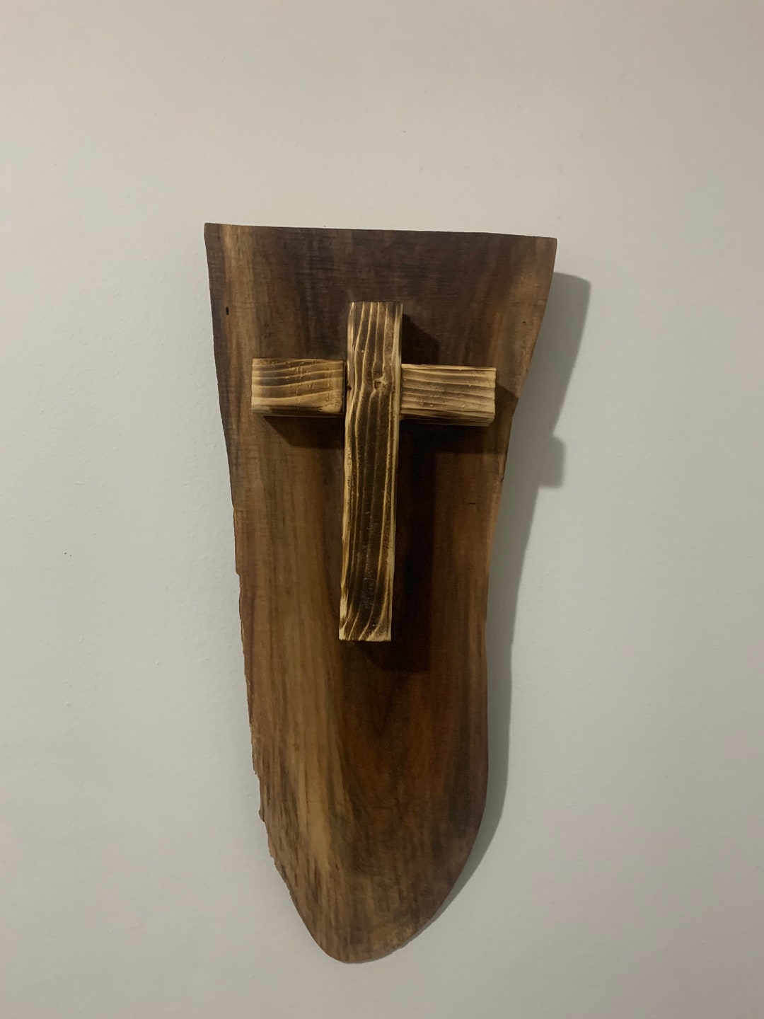 Live Edge Cross Wall Decor - Etsy