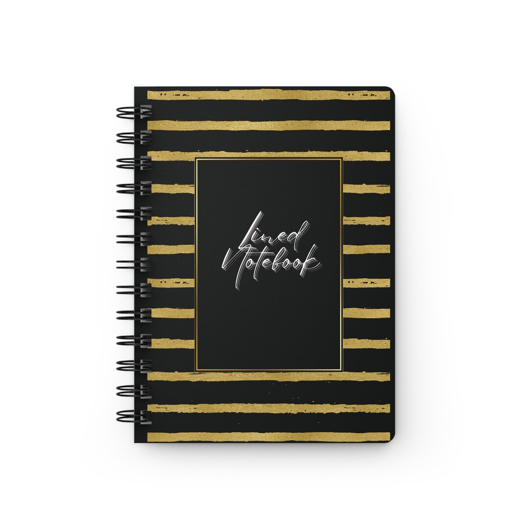 Lined Spiral Notebook - Stripes - Etsy