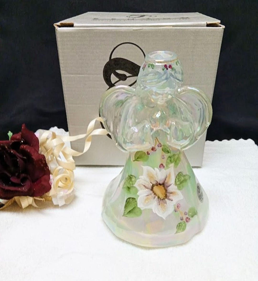 3155 Vintage Fenton French Opal Praying Angel Figurine - Etsy